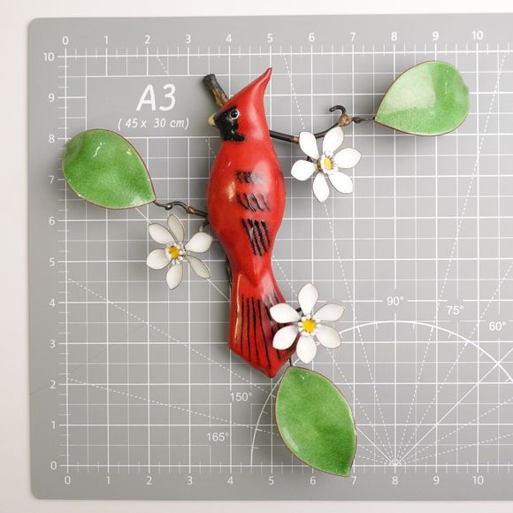 Bovano | Art | Bovano Flowers Wall Art Sculpture Colored Glass Metal ...